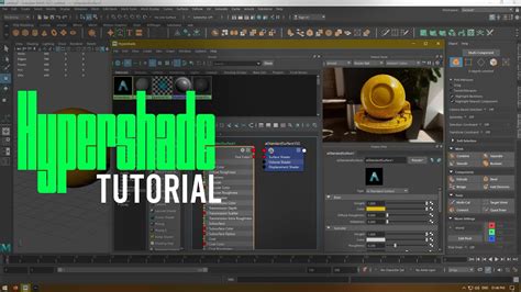 maya hypershade tutorial hypershade basics in maya 2022 youtube