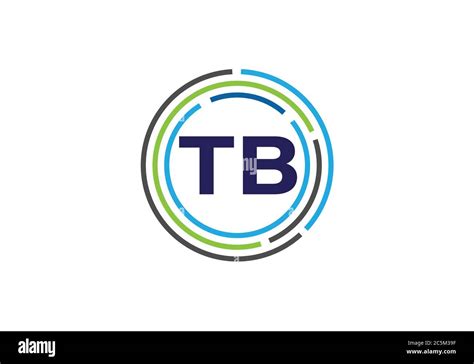 Initial Monogram Letter T B Logo Design Vector Template T B Letter