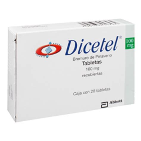 Abbott Dicetel 100 Mg 28 Tab Bromuro De Pinaverio H E B México