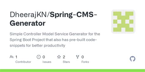 Github Dheerajknspring Cms Generator Simple Controller Model