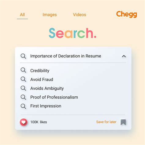 Writing Declaration In Resume Best Samples And Tips 2025