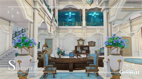 INDOOR FONTAINE BUILD W ID Mondstadt Mansion Genshin Impact