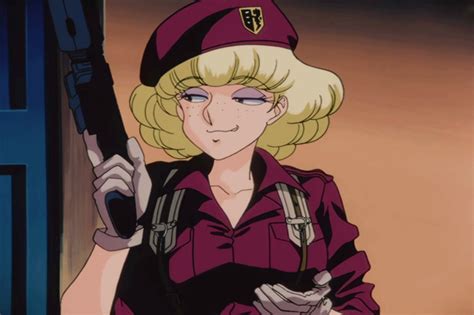 Rule 34 1990s Style 1girls 90s Against Wall Animated Animated  Beret Big Breasts Blonde
