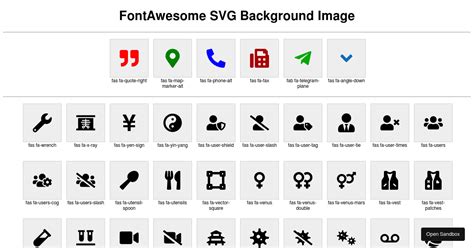 Fontawesome Svg Background Codesandbox
