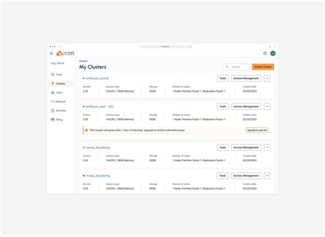 Create Database Cluster Experience Redesign — Heru Wang