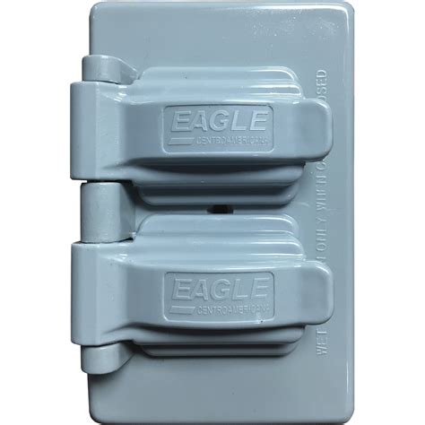Placa Doble Para Intemperie Plástica Eagle Soluciones Eléctricas