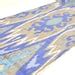 Blue Ikat Fabric By The Yard Upholstery Handwoven Handloom Etsy