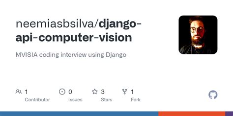 Github Neemiasbsilvadjango Api Computer Vision Mvisia Coding