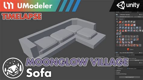 3d Modeling In Unity Timelapse Of Modeling And Unwrapping A Sofa In