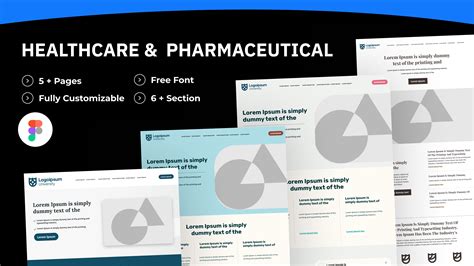 Healthcare And Pharmaceutical Ui Design Template Figma