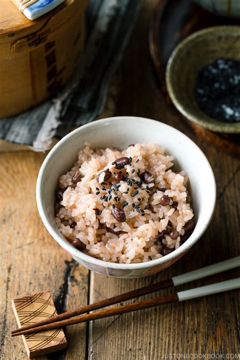 Sekihan Red Bean Rice Video 赤飯 • Just One Cookbook