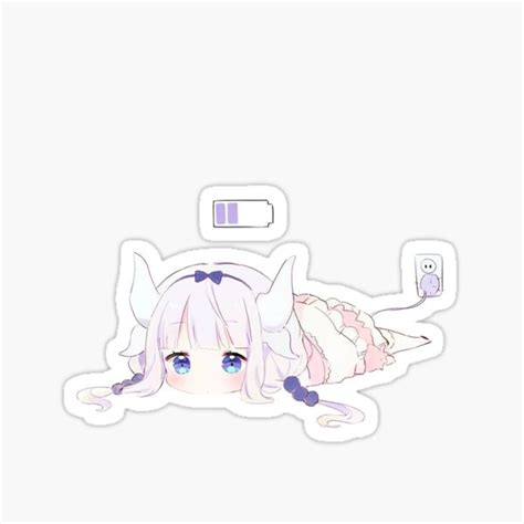 Kanna Charging Sticker For Sale By Kawaiico Redbubble