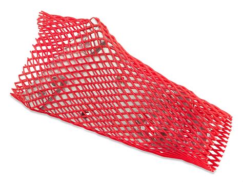 heavy duty protective netting 2 2 1 2 x 82 red s 17963 uline