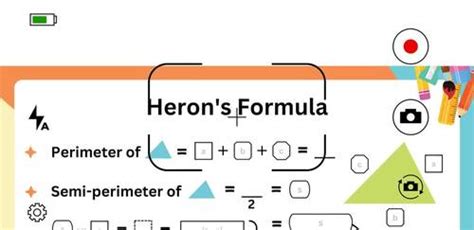 Herons Formula Worksheet Printable Fillable By Manik Bhola Tpt