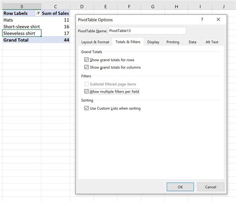 excel how to apply multiple filters to pivot table at once online