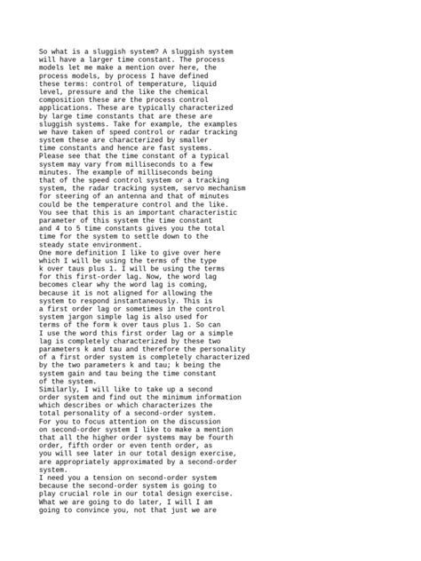 Electrical Control Engineering Prof Gopal 037 Lec 5 Dynamic Systems And Dynamic