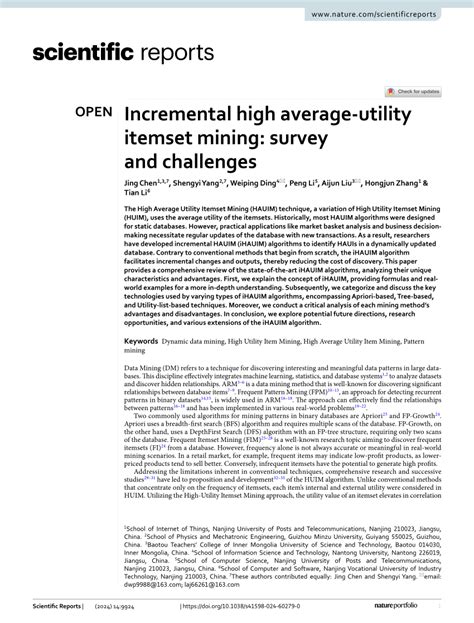 Pdf Incremental High Average Utility Itemset Mining Survey And