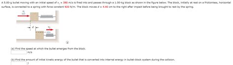 Solved V As Shown Below A Bullet Of Mass M And Speed V Is Chegg