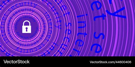 Internet Digital Security Technology Concept Vector Image
