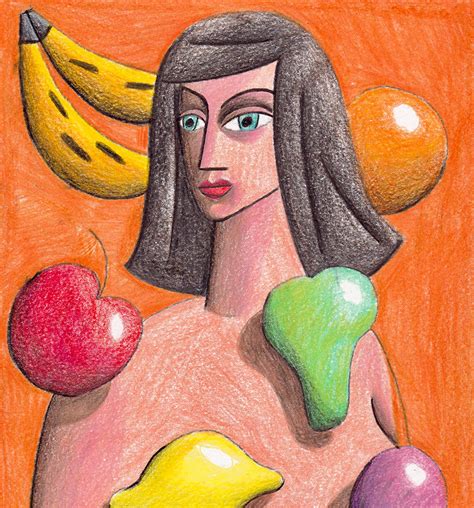 Estudio para Desnudo con frutas flotantes Galería Victor Lope
