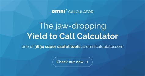 Yield To Call Calculator YTC Calculator