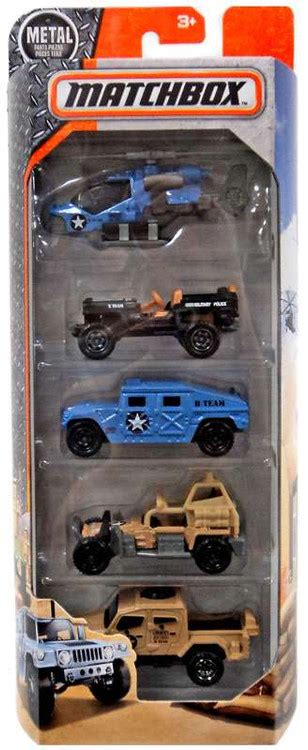 Matchbox Heroic Vehicles Diecast Vehicle 5 Pack Military Mattel Toys