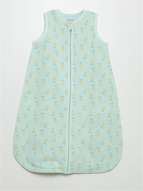 Gigoteuse TOG 1 En Double Gaze De Coton Vert Citron Kiabi Nu