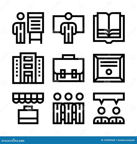 Simple Set Of Team Work Related Vector Line Icons Stock Illustration Illustration Of Team