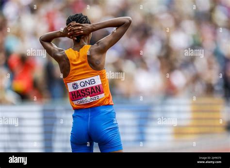 Eugene Dutch Athlete Sifan Hassan Reacts After Finishing Fourth In