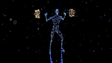 Premium Photo Abstract Illustration Of A Man Doing Squats