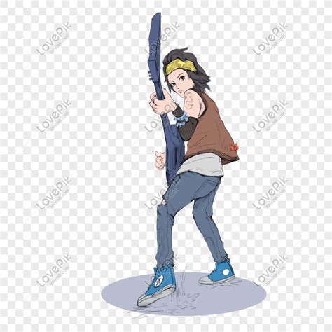 기타를 연주하는 남자 Png 일러스트 무료 다운로드 Lovepik