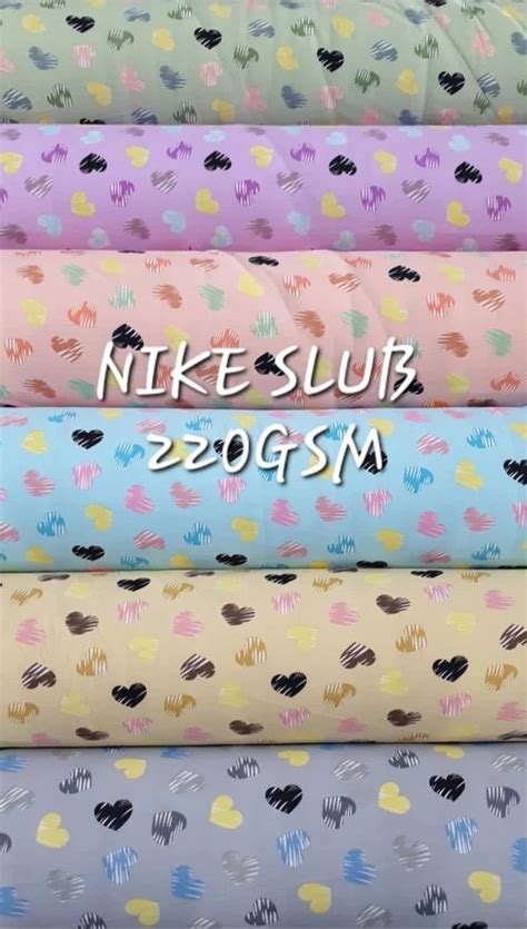 Nike Slub Lycra Prints Fabric Printspattern Floral Color