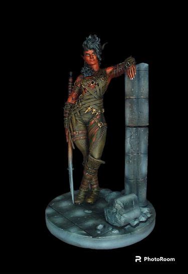 Karlach Statue From Baldurs Gate 3 Resin Kit Resin Kit Statue Diorama