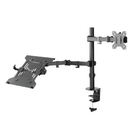 Brazo Doble Para Monitor De 1pg A 27pg 6 Kg Y Para Portatil De 15pg