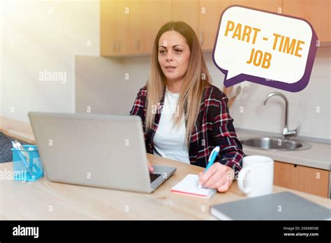 Handwriting Text Part Time Job Concept Meaning Employment Marked By Working Less Than 40 Hours