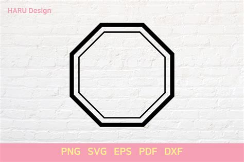 Octagon Outline Graphic By Harudesign · Creative Fabrica