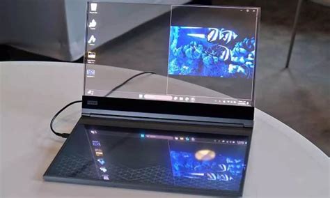 MWC 2024 Lenovo Unveils Futuristic Transparent Screen Laptop