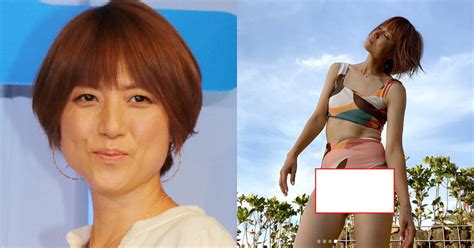 Hitomi、46歳の水着姿を堂々披露。まさかの“縦スジ”まで写り込んだ！？「溢れ出る色香」「たまらないッ」興奮の声 Hachibachi