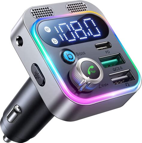 Joyroom Bluetooth Car Adapter Bluetooth 53 Wireless Fm Transmitter