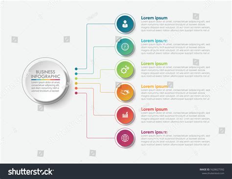 Business Data Visualization Timeline Infographic Icons Stock Vector