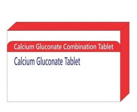 Calcium Gluconate Tablet Packaging Type Box At ₹ 34 65 Bottle In