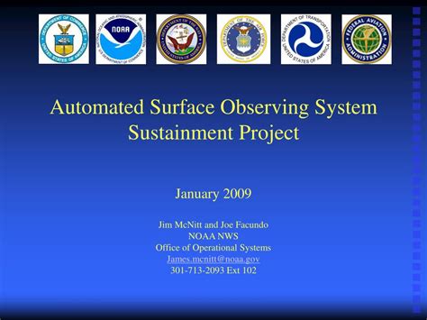 PPT Automated Surface Observing System Sustainment Project PowerPoint Presentation ID