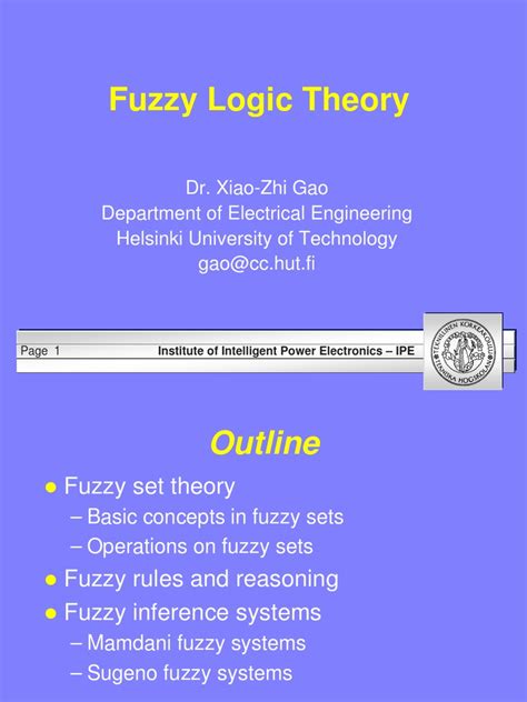 Pdf Fuzzy Logic Theory Dokumen Tips