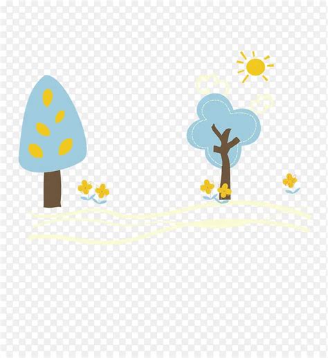 卡通金黄色的路和花朵png图片素材下载图片编号9803277 Png素材网