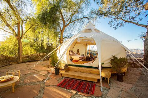 Air Tents Inflatable Lotus Belle Glamping Tents Blue Bohemian