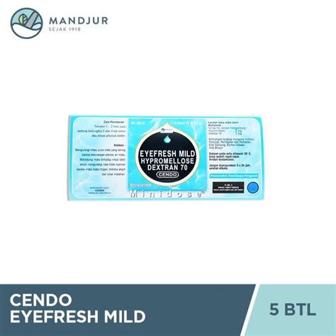 Jual Cendo Eyefresh Mild Minidose 06 Ml Obat Tetes Iritasi Mata Di