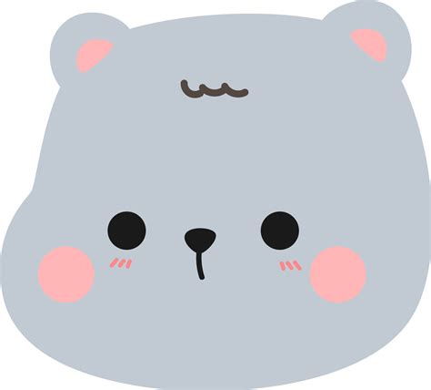 Cute Bear Head Cartoon Element 10792528 Png