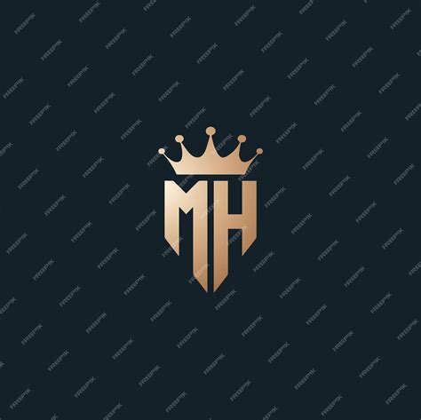 Premium Vector Mh Initial Letter Logo Design Vector Image