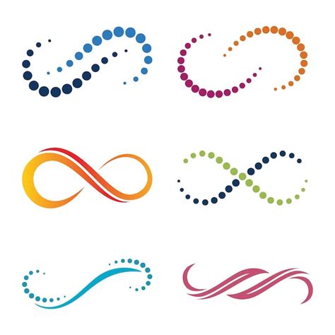 Premium Vector Vector Set Of Infinity Logo Design Template Colorful Abstract Infinity Sign Symbol
