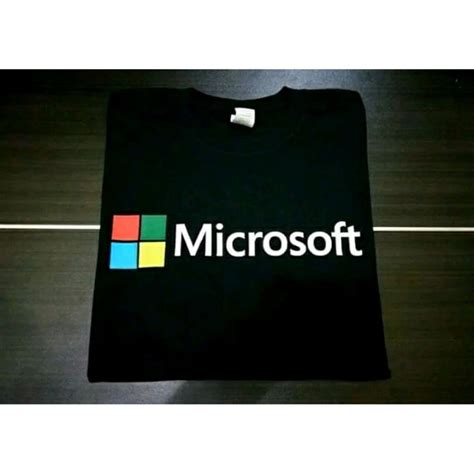 Jual Kaos Baju Pria Wanita Microsoft Combed 30s Distro Cod